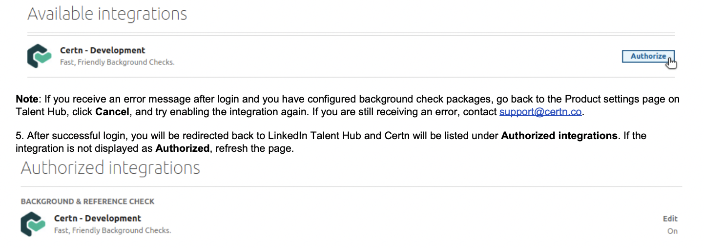 Certn Integration With LinkedIn Talent Hub | Certn